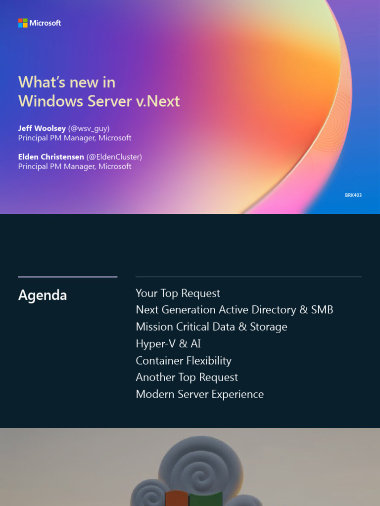 Windows Server v.Next Features Overview | PDF | Computer Architecture | System Software