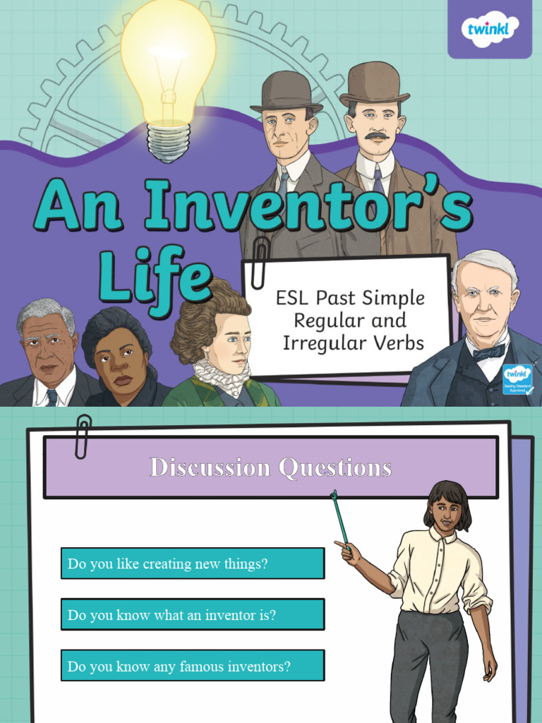TR e 1705575403 Esl An Inventors Life Past Simple Regular and Irregular ...
