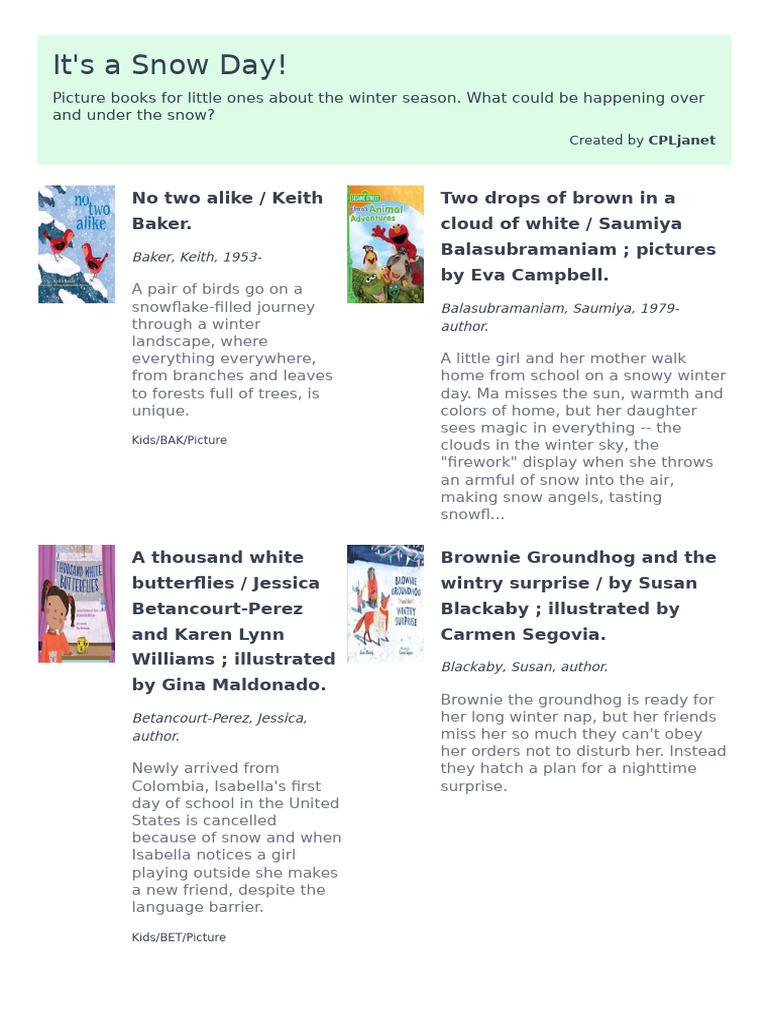 its_a_snow_day | PDF