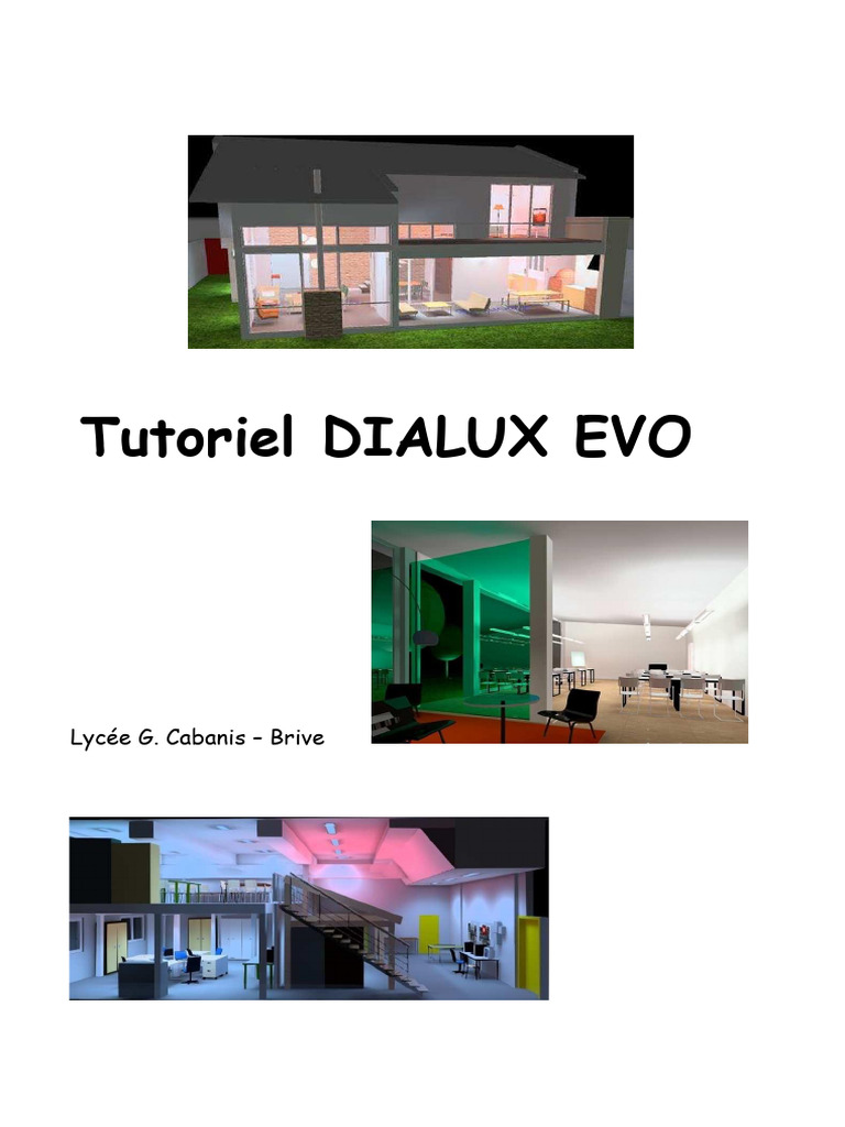 Tutoriel Dialux Evo BD | PDF | Lumière | AutoCAD