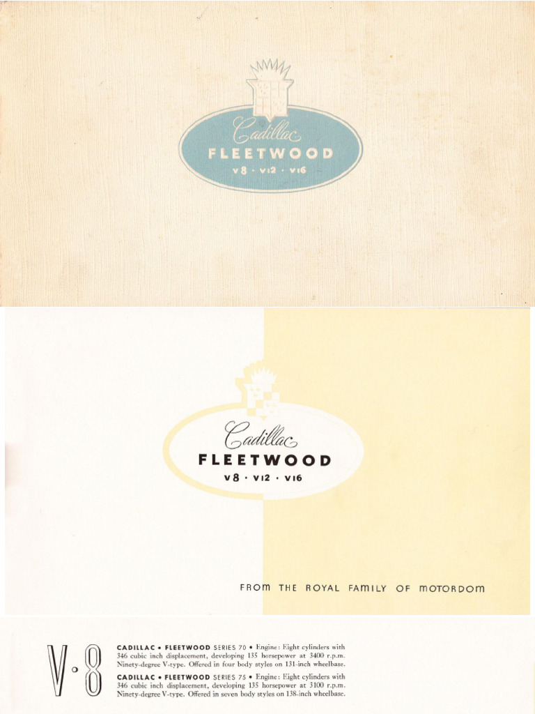 Cadillac Fleetwood 1937 | PDF