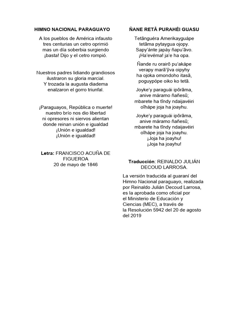 Canciones Paraguayas | PDF | Paraguay