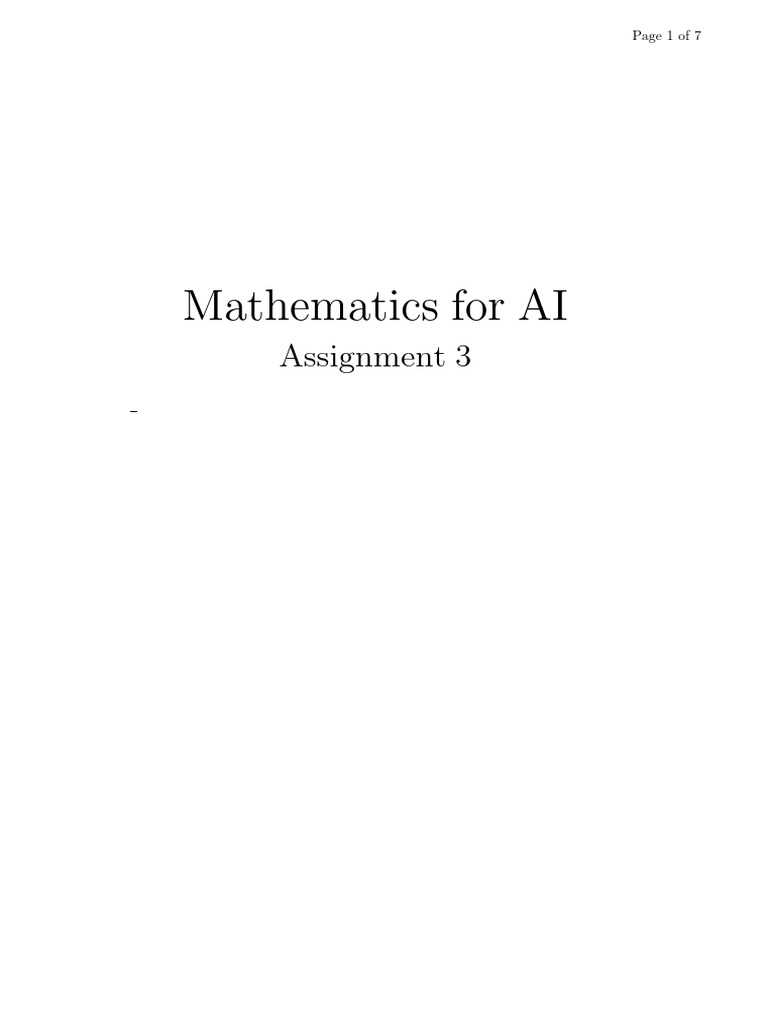 Math Ass3 | PDF | Mathematical Optimization | Equations
