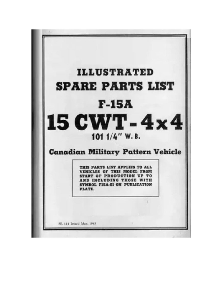 Canadian Military Pattern Truck | PDF | Vehicles | Transport