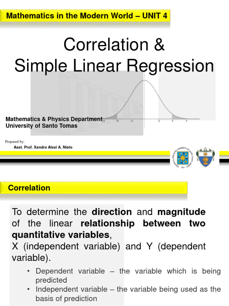 4.4 Correlation and Simple Linear Regression | PDF | Linear Regression | Applied Statistics