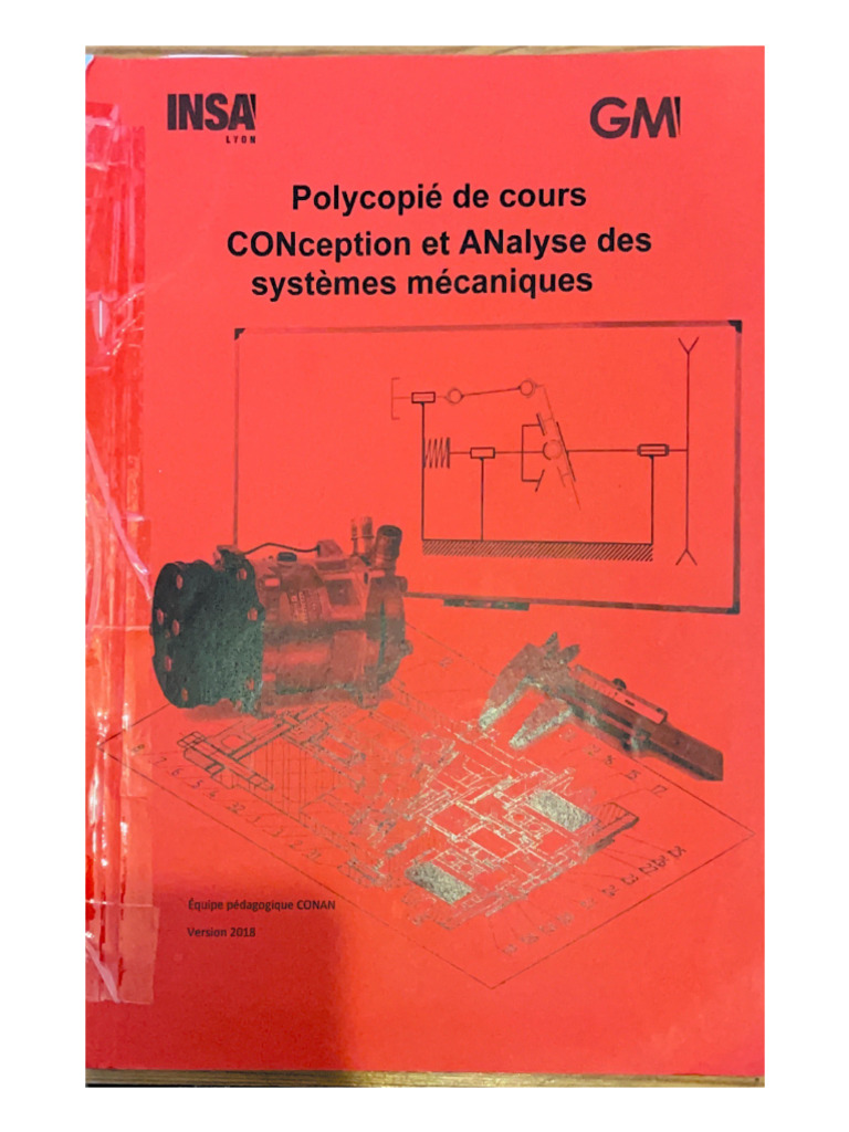 Méca - Théorie Des Mécanismes, Guidages, Hyperstatisme, Choix de ...