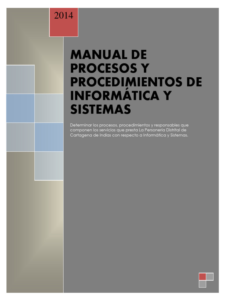 Manual de Procesos y Procedimientos de Informatica y Sistemas | PDF | Servidor (Computación ...