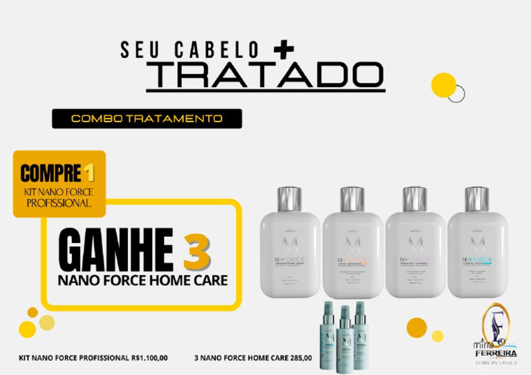 COMBO TRATAMENTO NANO FORCE | PDF