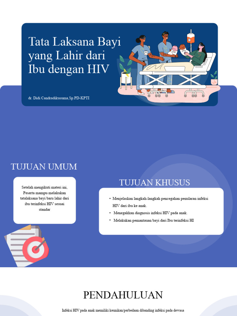 Tata Laksana Bayi Yang Lahir Dari Ibu Dengan HIV | PDF | Pengembangan Diri | Kesehatan Holistik