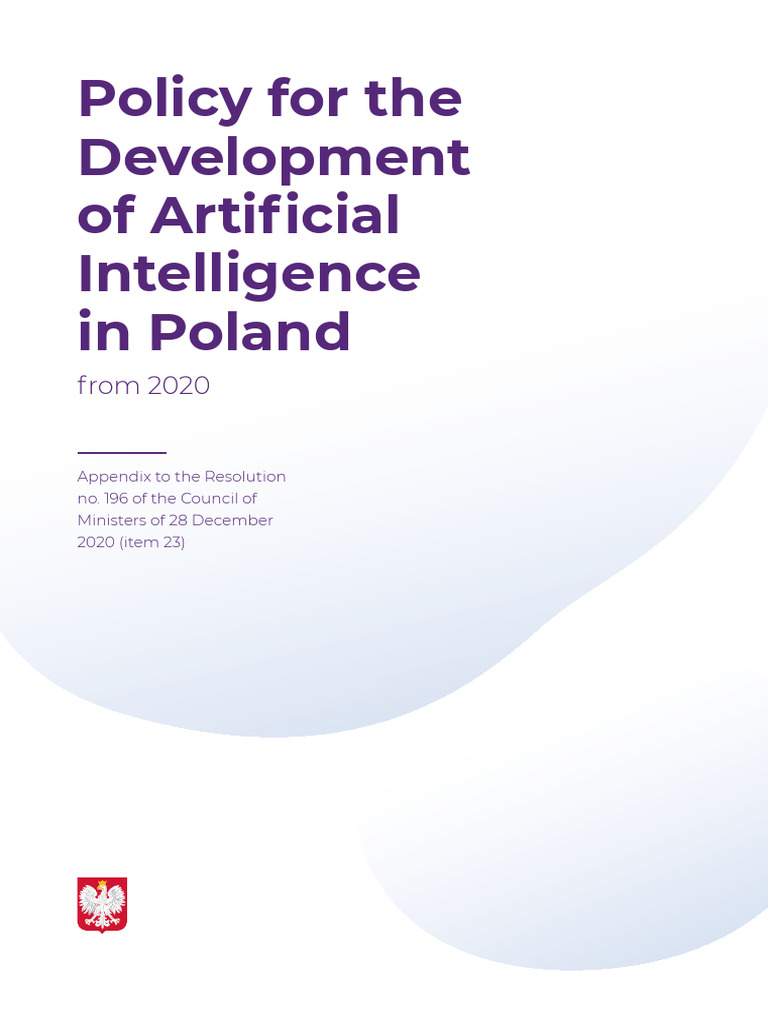Policy For The Development of Artificial Intelligence in Poland From ...