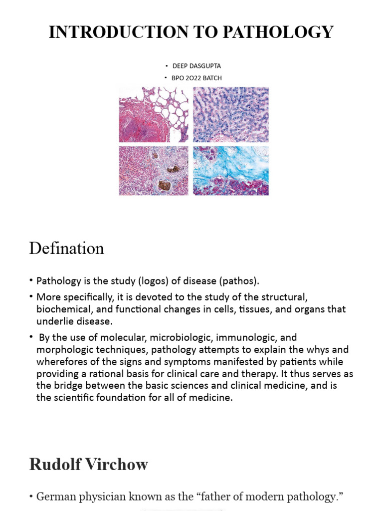 INTRODUCTION TO PATHOLOGY | Download Free PDF | Pathology | Infection