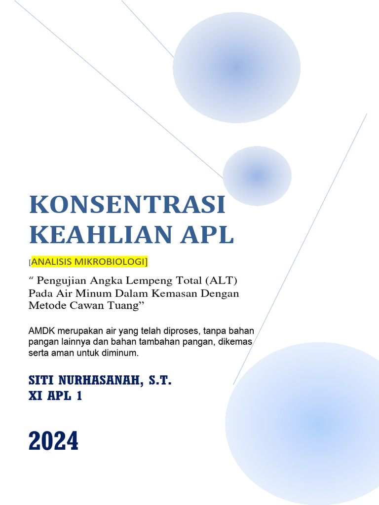 Lembar Kerja Praktikum - Uji ALT Pada Air Kemasan - XI APL - Siti ...