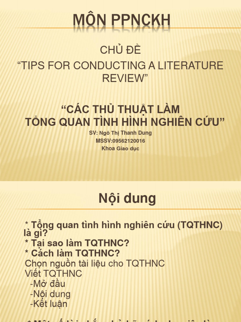 Cac Thu Thuat Tong Quan | PDF