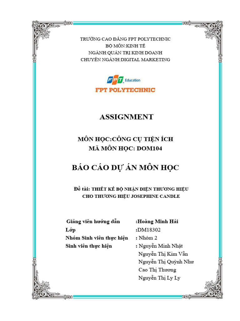 Hinh Thuc - Bao Cao Assignment Mon Hoc | PDF
