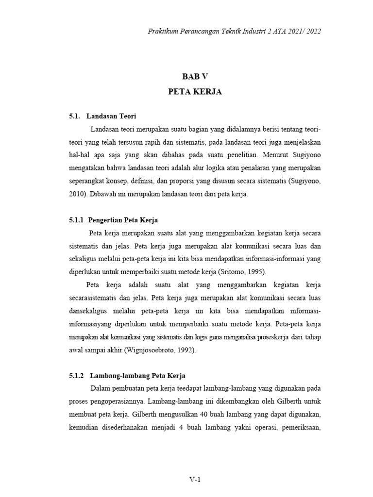 (Acc) Bab V Peta Kerja | PDF