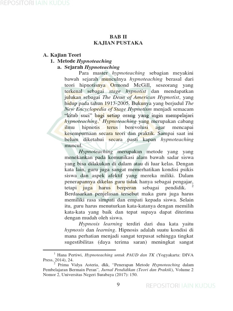 Pembahasan Hypnoteaching | PDF