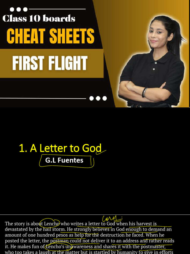 CHEAT SHEET First Flight | PDF | Nelson Mandela | Tea