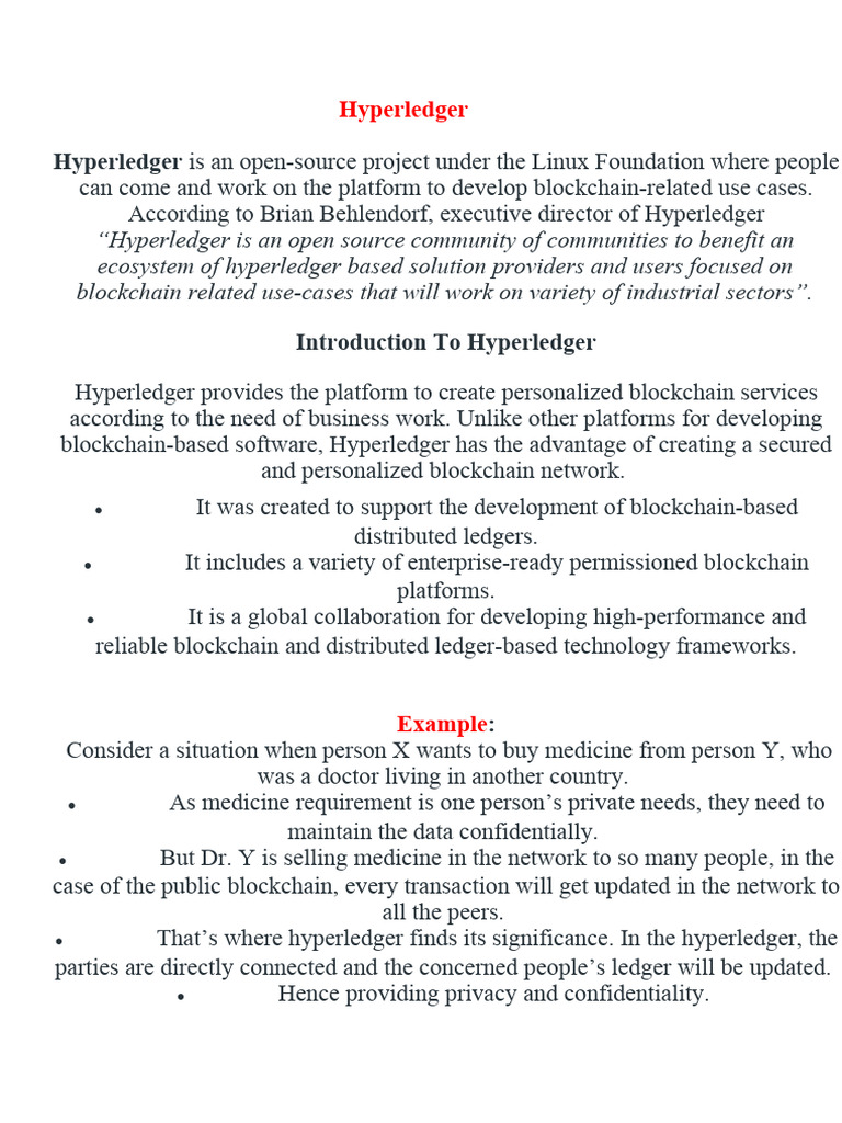 Hyperledger | Download Free PDF | Distributed Computing | Information Technology
