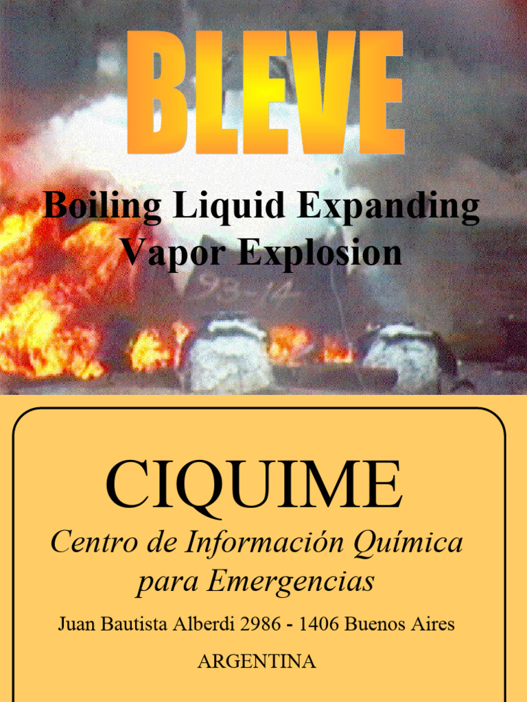 Riesgos y Seguridad en BLEVE de Gases | PDF | Gases | Propano