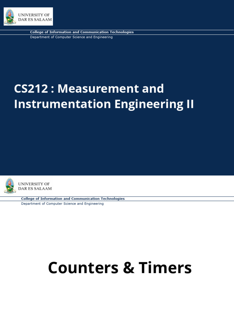 CS212 Counters Timers and DMM | PDF | Digital Electronics | Electrical ...