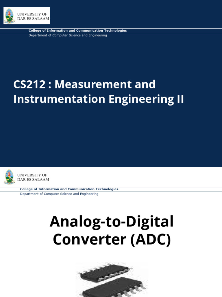CS212_ADC | PDF | Analog To Digital Converter | Sampling (Signal Processing)