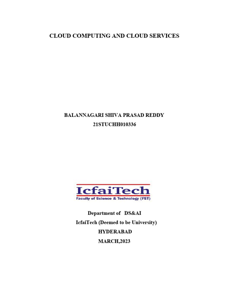 Cloud Computing and Cloud Services | PDF | Cloud Computing | Software As A Service