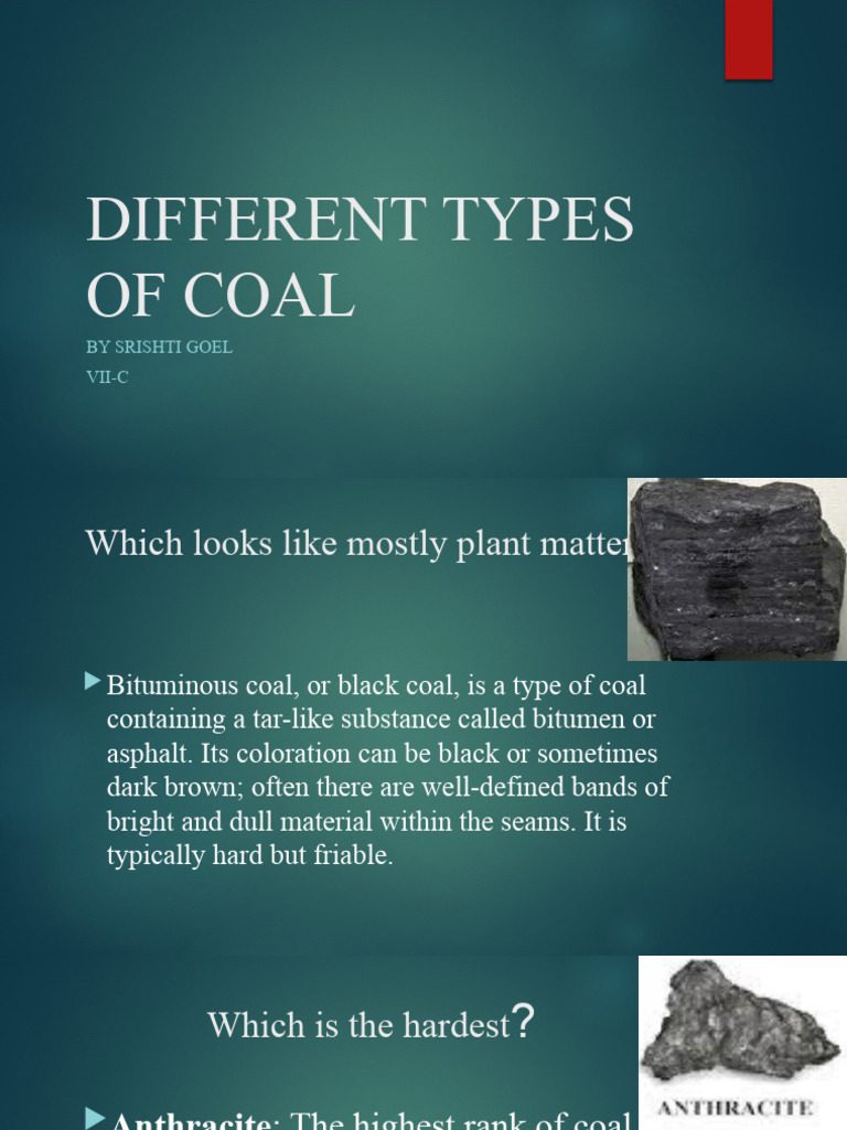Types of Coal: Bituminous, Anthracite, Lignite | PDF