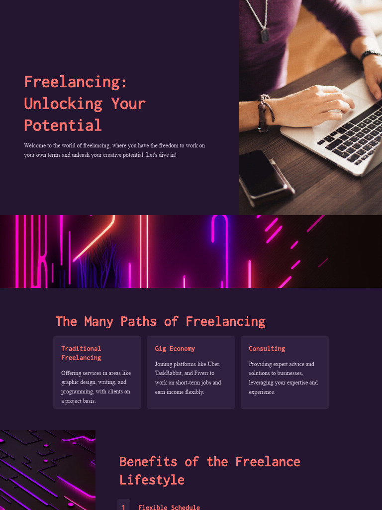 Freelancing Unlocking Your Potential | PDF | Freelancer | Goal Setting