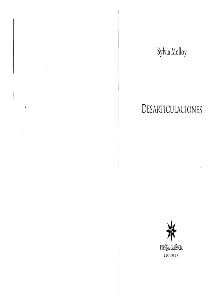 DESARTICULACIONES - Silvia Molloy - Organized | PDF