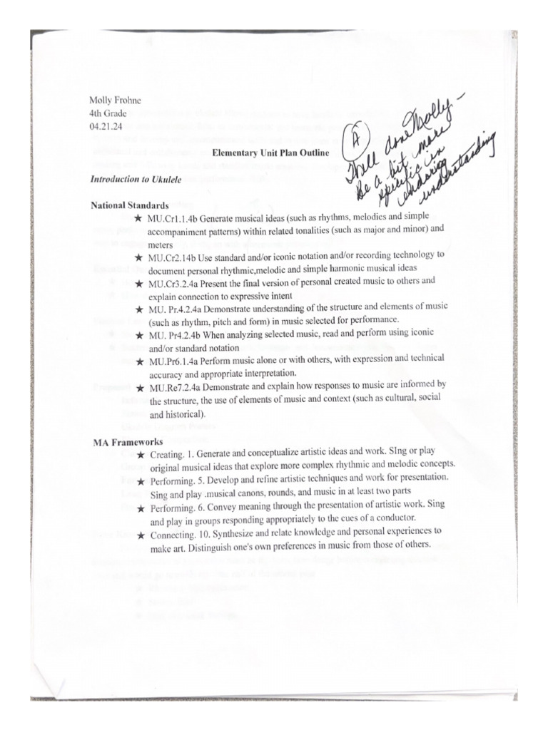 Elementary Methods Curriculum Project | PDF