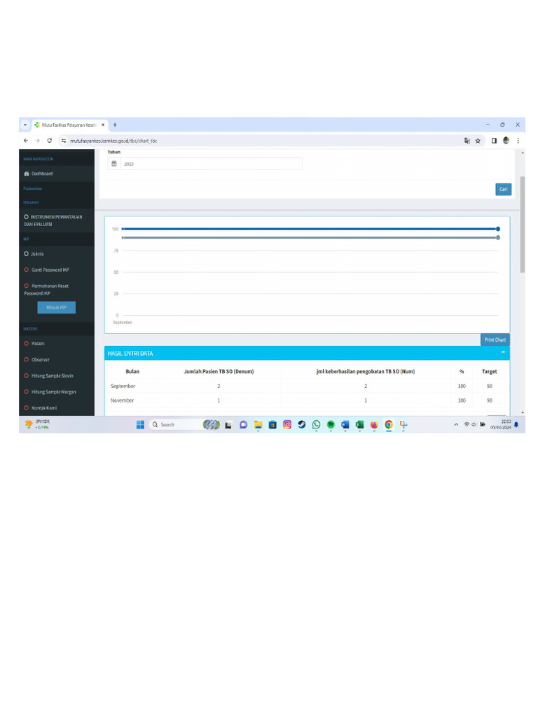 Bukti Monitoring TB So Inm 2023 | PDF