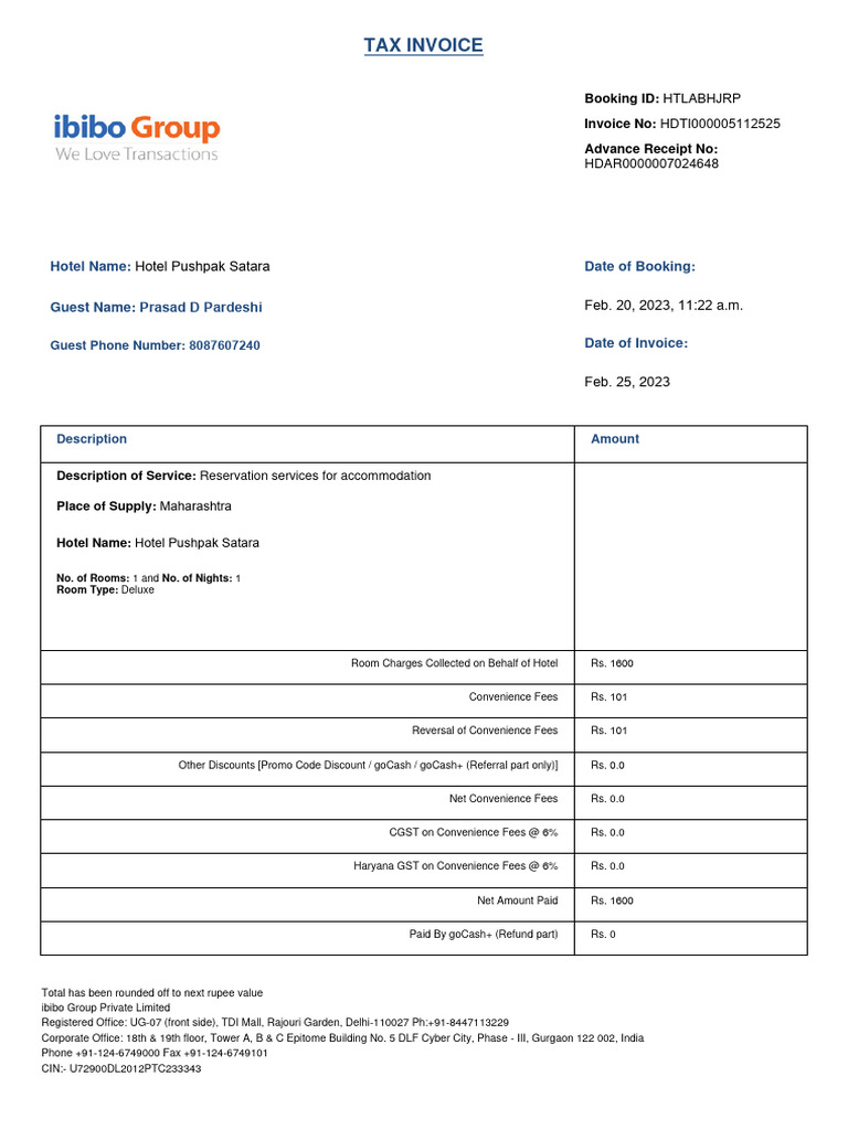 Tax Invoice | PDF | Invoice | Taxation