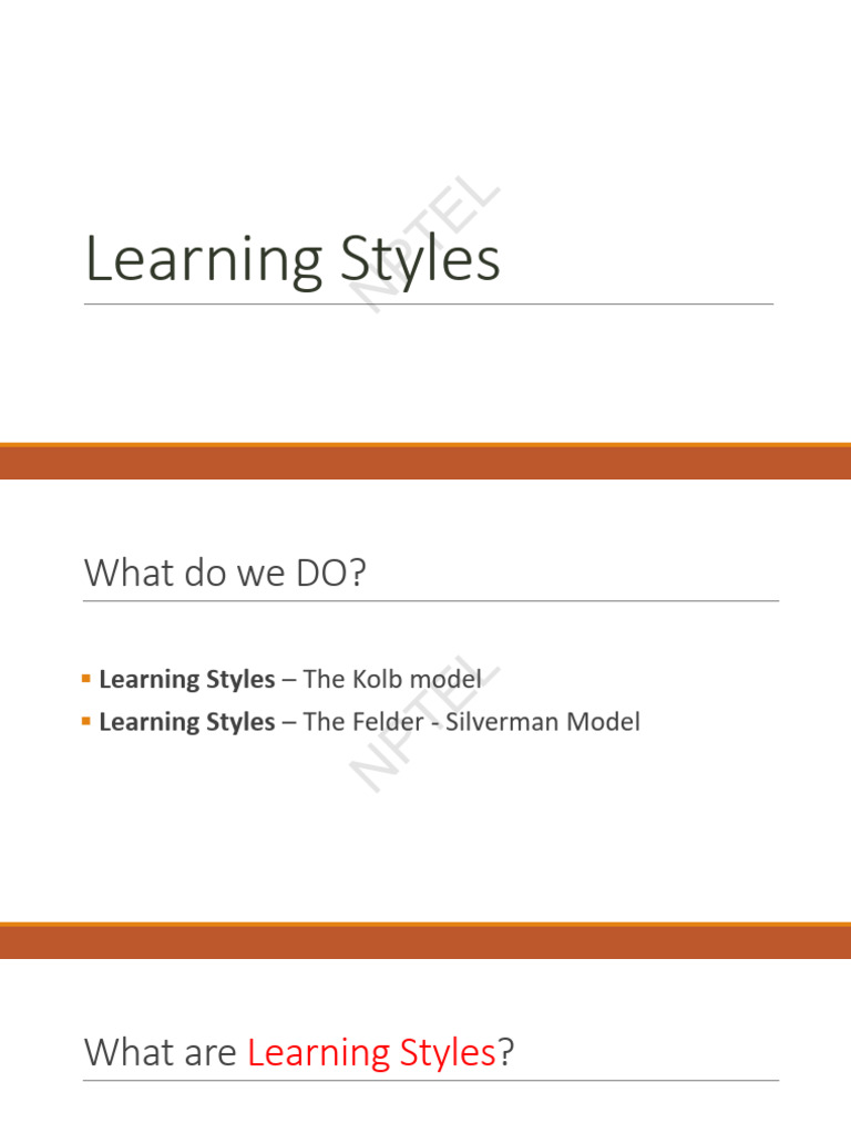 Week 4 - Learnin G - Styles | Download Free PDF | Learning Styles | Learning