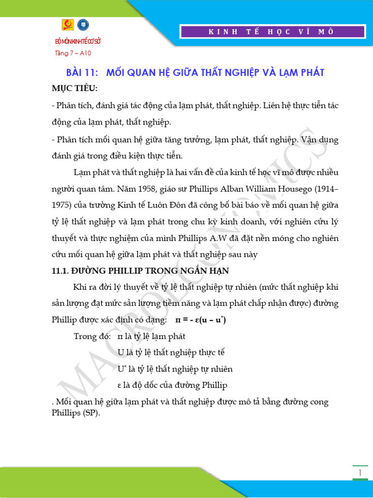 Bài 11. ĐỀ CƯƠNG BÀI GIẢNG | PDF