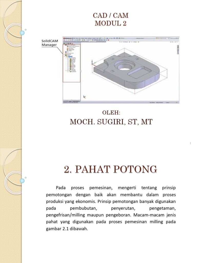 Materi Kuliah CAD-CAM - Modul 2 | PDF