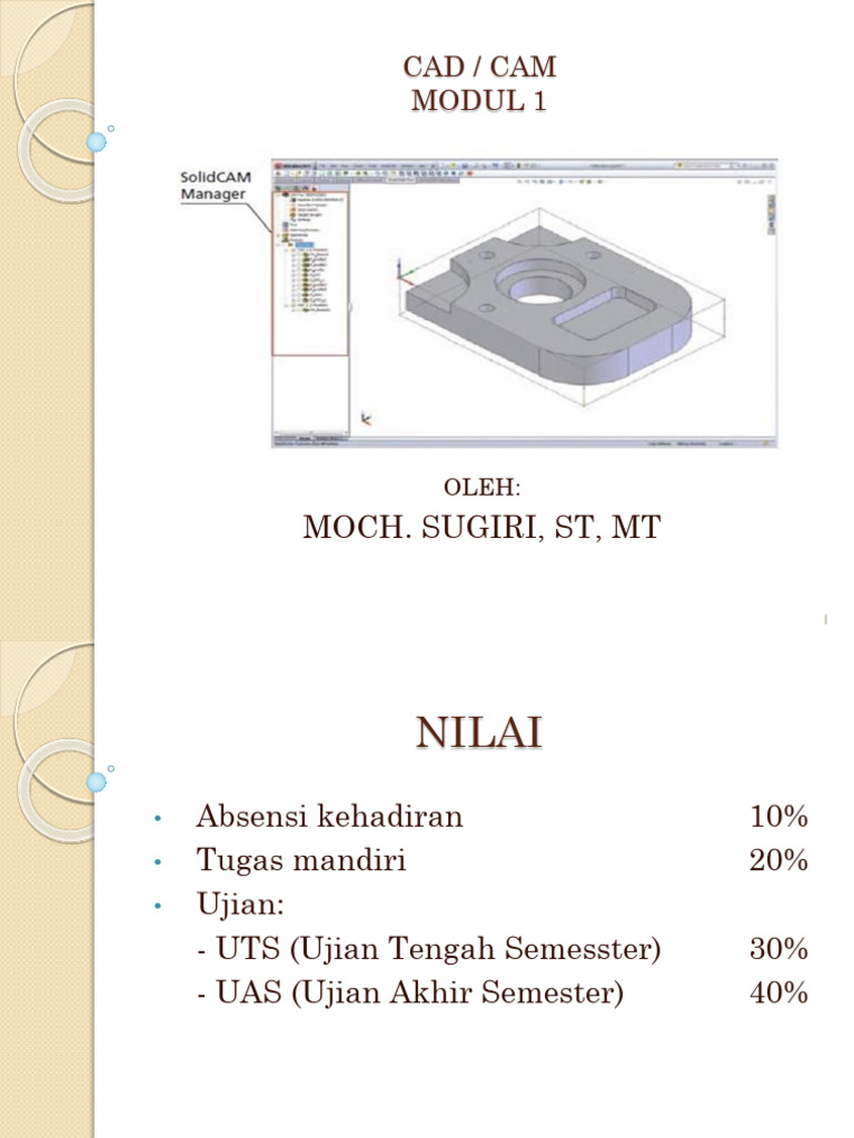 Materi Kuliah Cad Cam Modul 1 Pdf