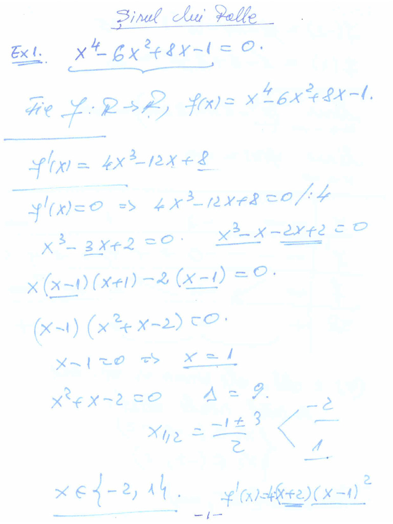 Aplicatii Sirul Rolle | PDF