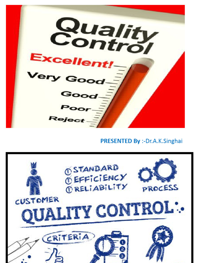 Quality Control PPT A.k.singhai | PDF | Packaging And Labeling | Glasses