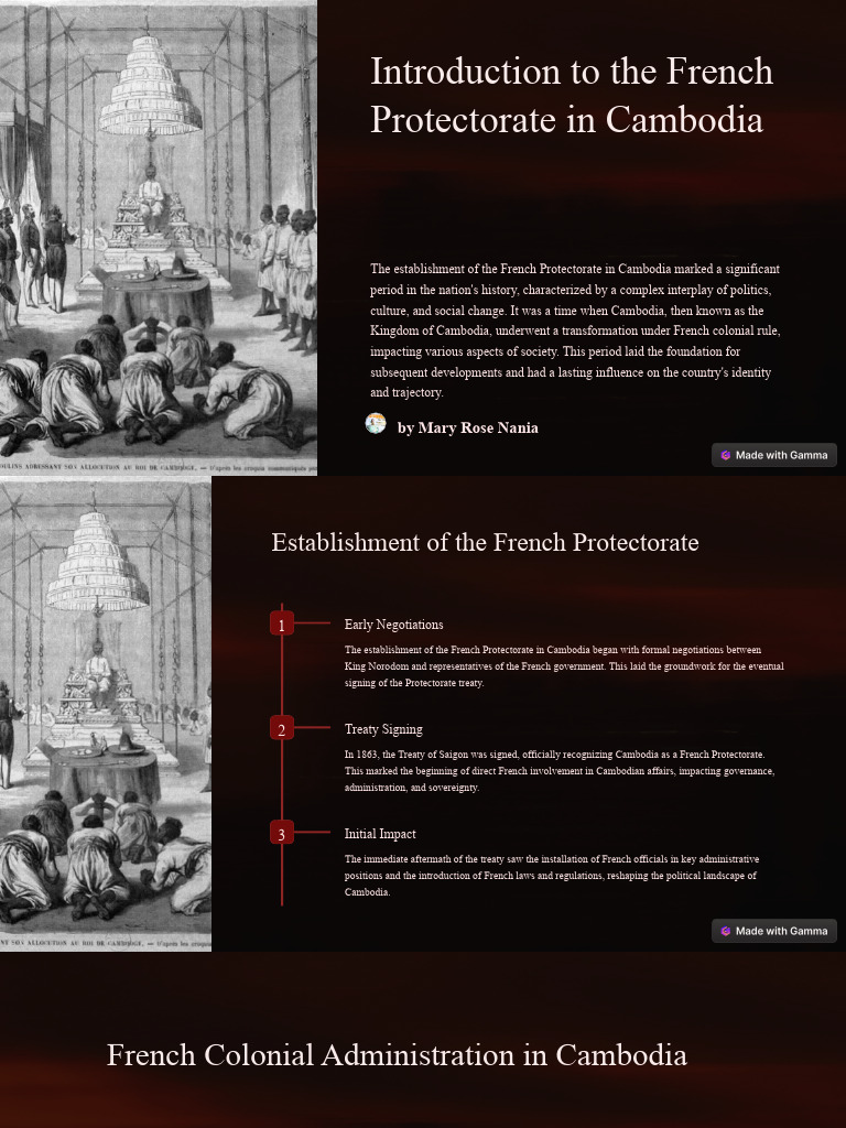 Introduction To The French Protectorate in Cambodia | PDF | Political ...