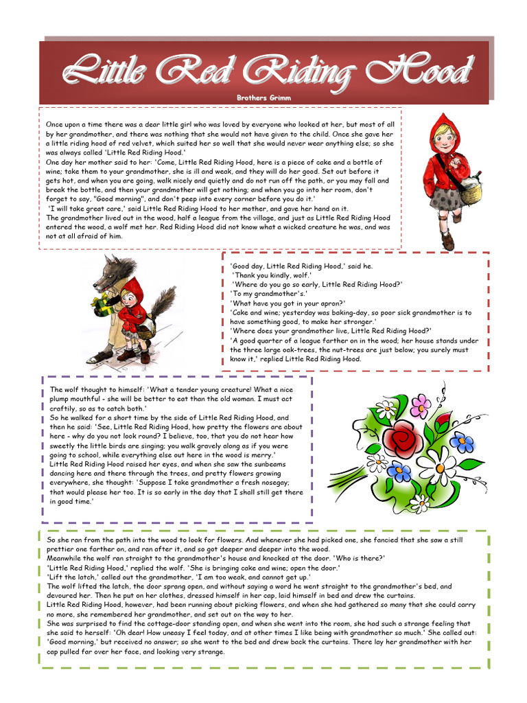 Ingilizce Okuma Kitabi Kirmizi Baslikli Kiz Little Red Riding Hood Ve ... Ingilizce Okuma Kitabi Kirmizi Baslikli Kiz Little Red Riding Hood Ve ...