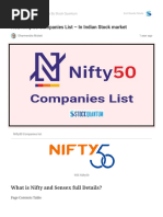 Nifty 50 & Bank Nifty Weightage 2023 | PDF | Business | Stock Market