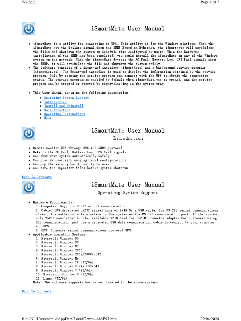 iSmartMate UserManual | Download Free PDF | Installation (Computer Programs) | Microsoft Windows