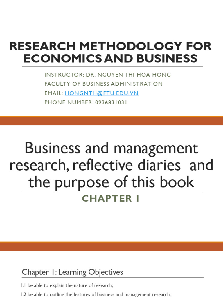 Chapter 1 Research Methodology | PDF