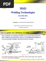 GTAW Welding Techniques and Guidelines | PDF | Welding | Construction