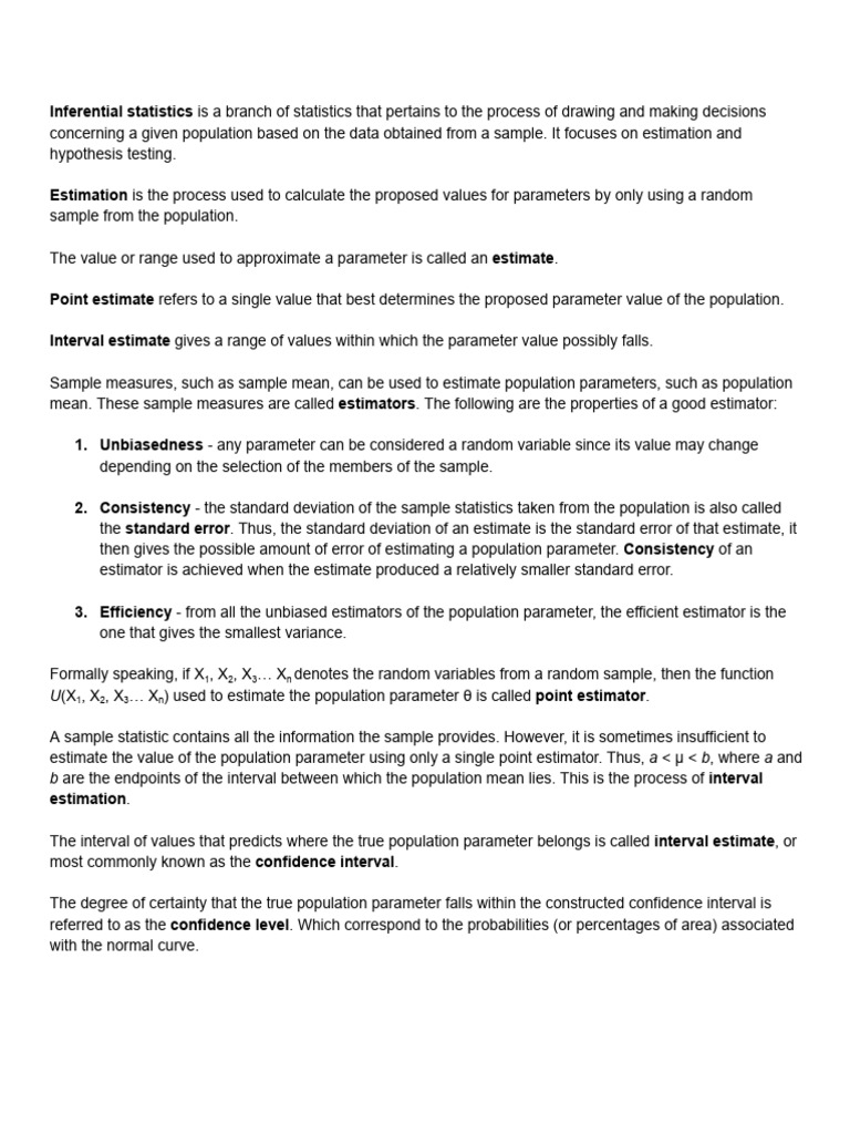 Introduction To Statistics | Download Free PDF | Estimator | Econometrics Introduction To Statistics | Download Free PDF | Estimator | Econometrics