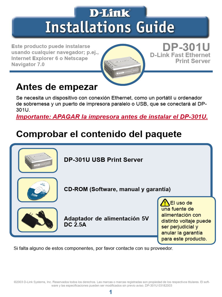 Configuración DP-301U en Win XP | PDF | Dirección IP | Transmisión de datos