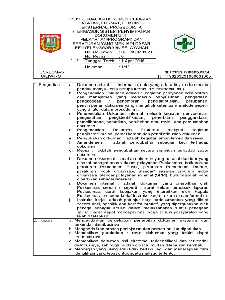 Spo Kebijakan Edit | PDF