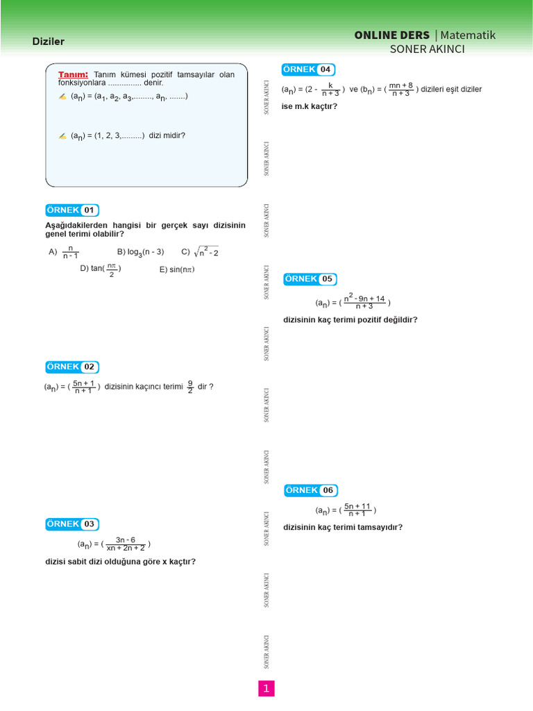 Ders-52 Diziler 01 | PDF