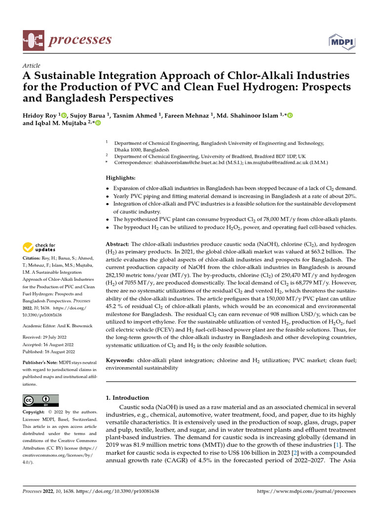 A Sustainable Integration Approach of CH | Download Free PDF | Chlorine ... A Sustainable Integration Approach of CH | Download Free PDF | Chlorine ...