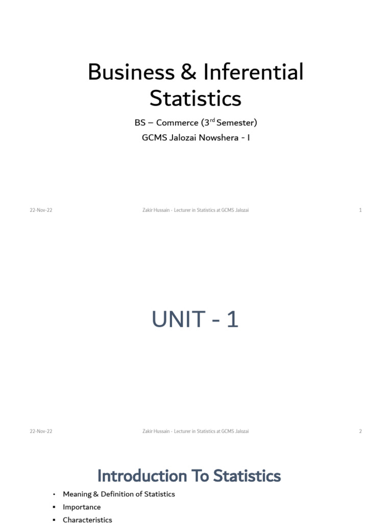 Introduction to Business Statistics | PDF | Cost Of Living | Statistics